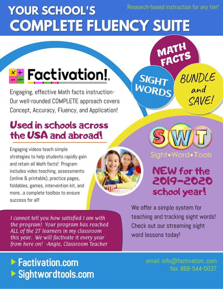 Factivation | The #1 teaching tool for Math Facts!™